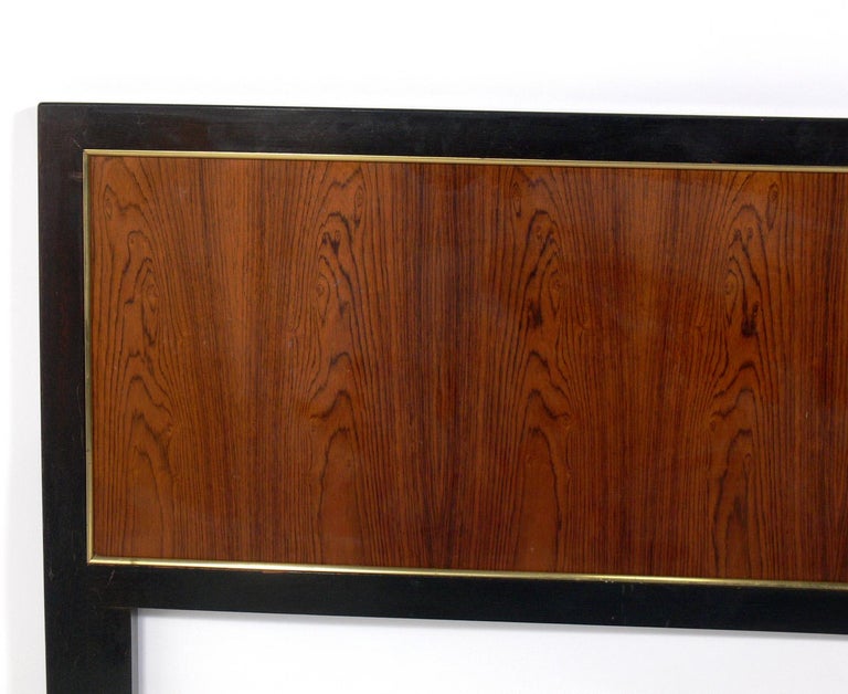 Harvey Probber Rosewood and Mahogany Headboard at 1stDibs