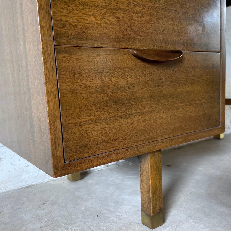 Harvey Probber Three Piece Corner Desk with Drawers For Sale at 1stDibs