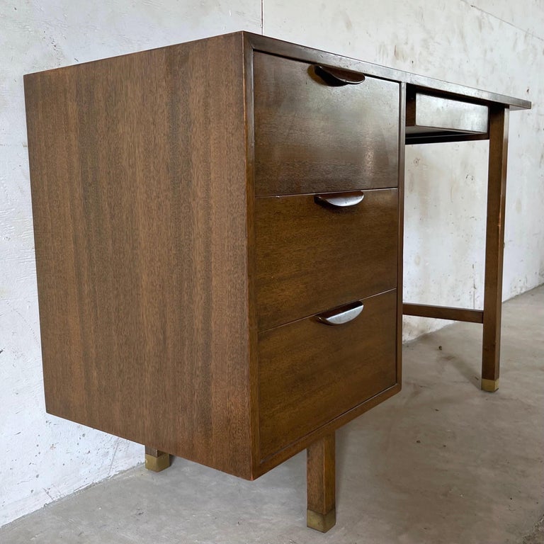 Harvey Probber Three Piece Corner Desk with Drawers For Sale at 1stDibs