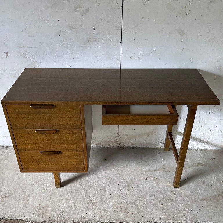 Harvey Probber Three Piece Corner Desk with Drawers For Sale at 1stDibs