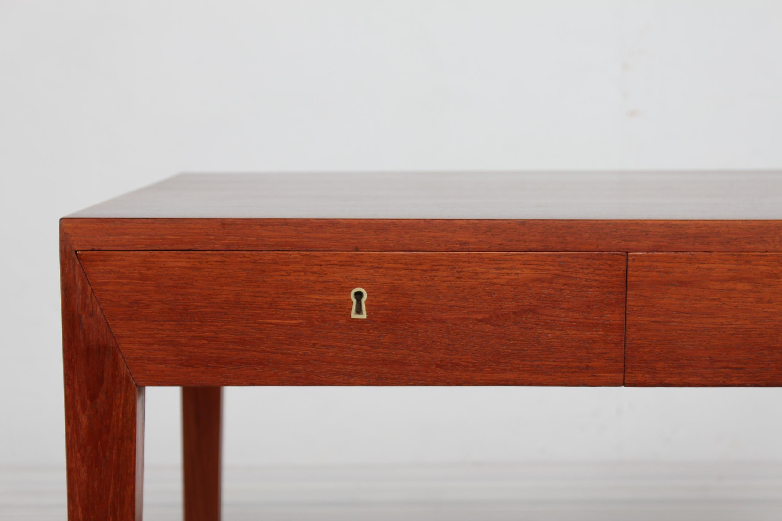 Haslev Furniture Writing Desk of Teak by Severin Hansen Jr. Denmark ...