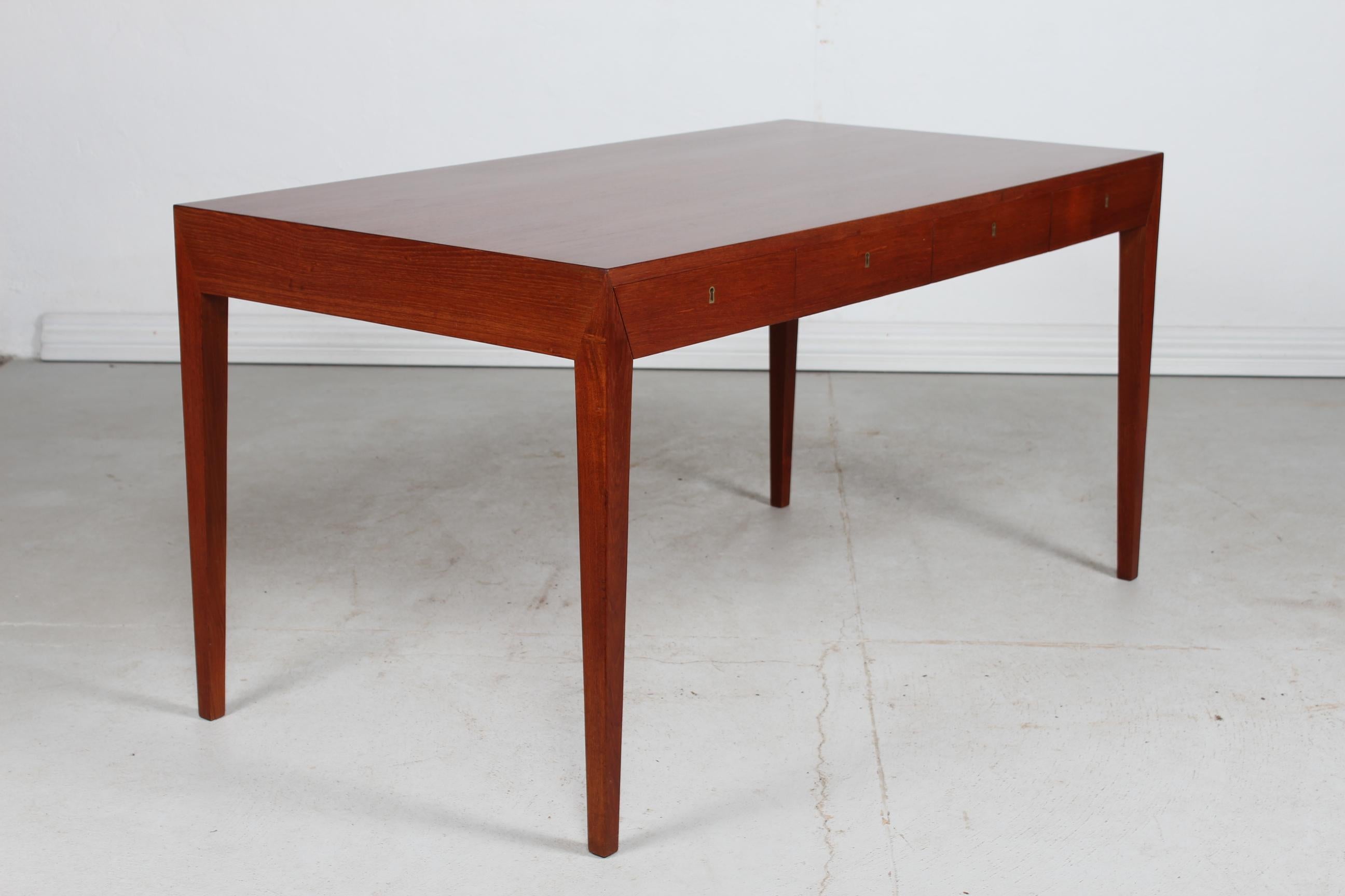 Haslev Furniture Writing Desk of Teak by Severin Hansen Jr. Denmark ...