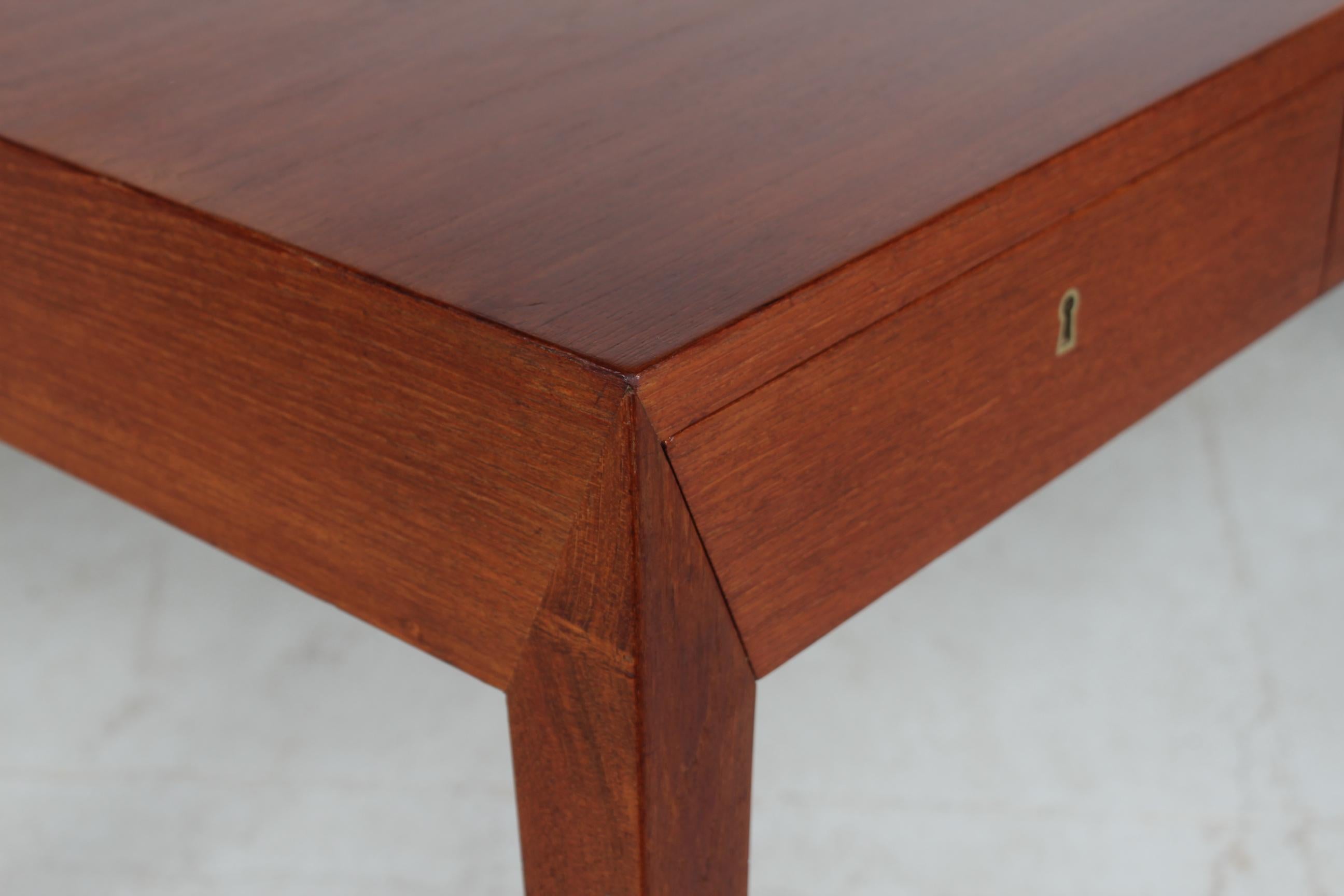 Haslev Furniture Writing Desk of Teak by Severin Hansen Jr. Denmark ...