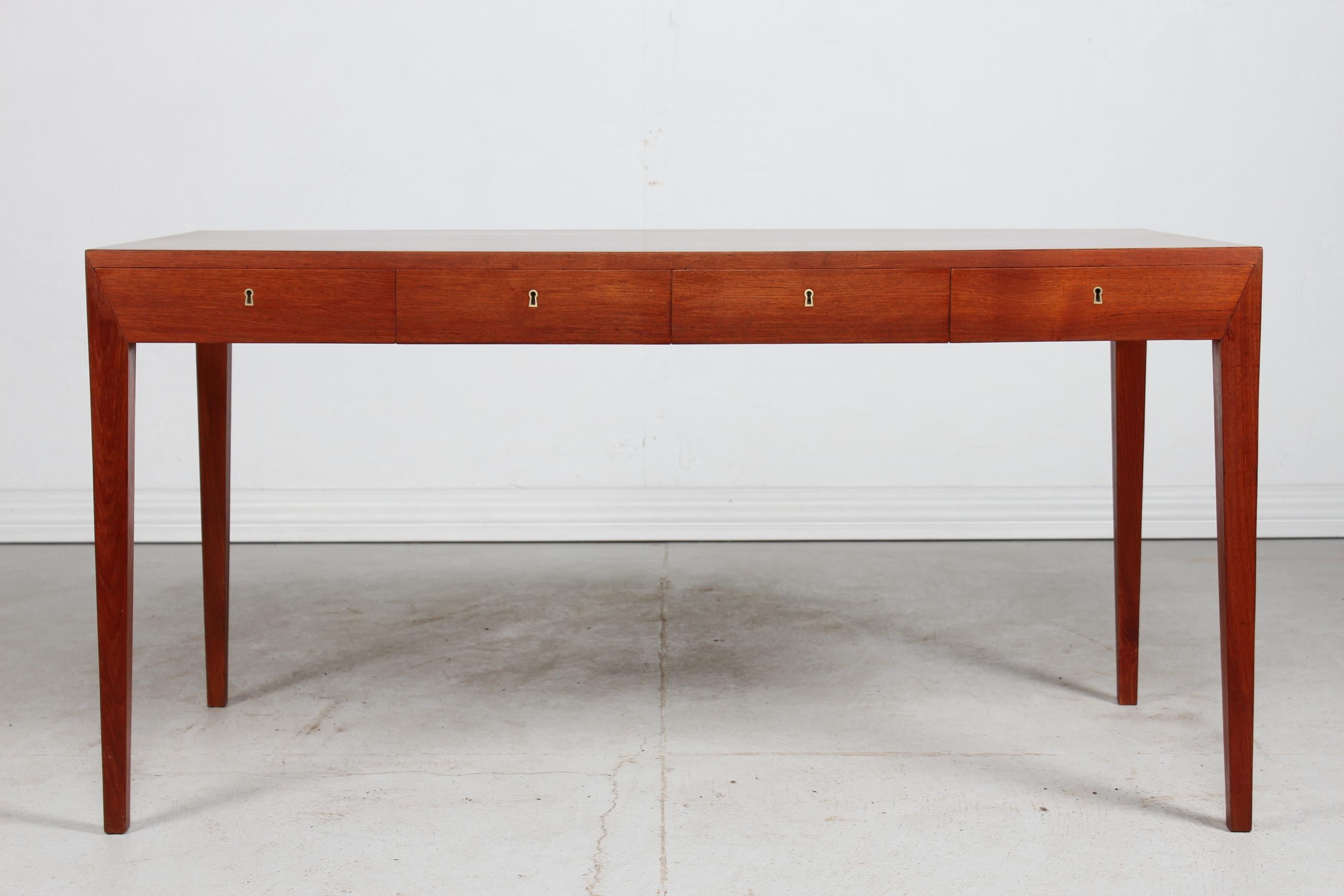 Haslev Furniture Writing Desk of Teak by Severin Hansen Jr. Denmark ...