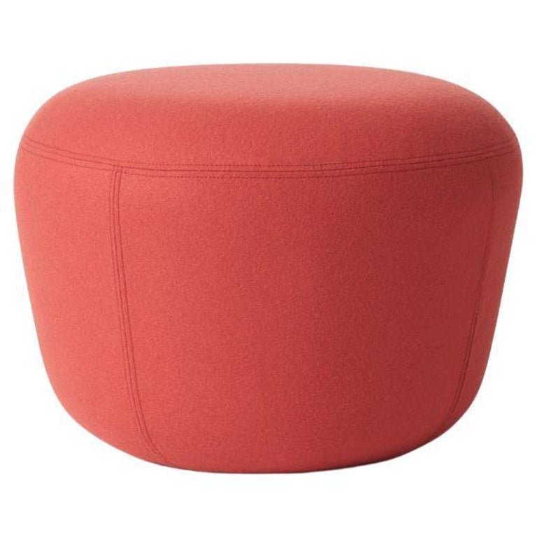 Haven Apple Red Pouf by Warm Nordic For Sale at 1stDibs