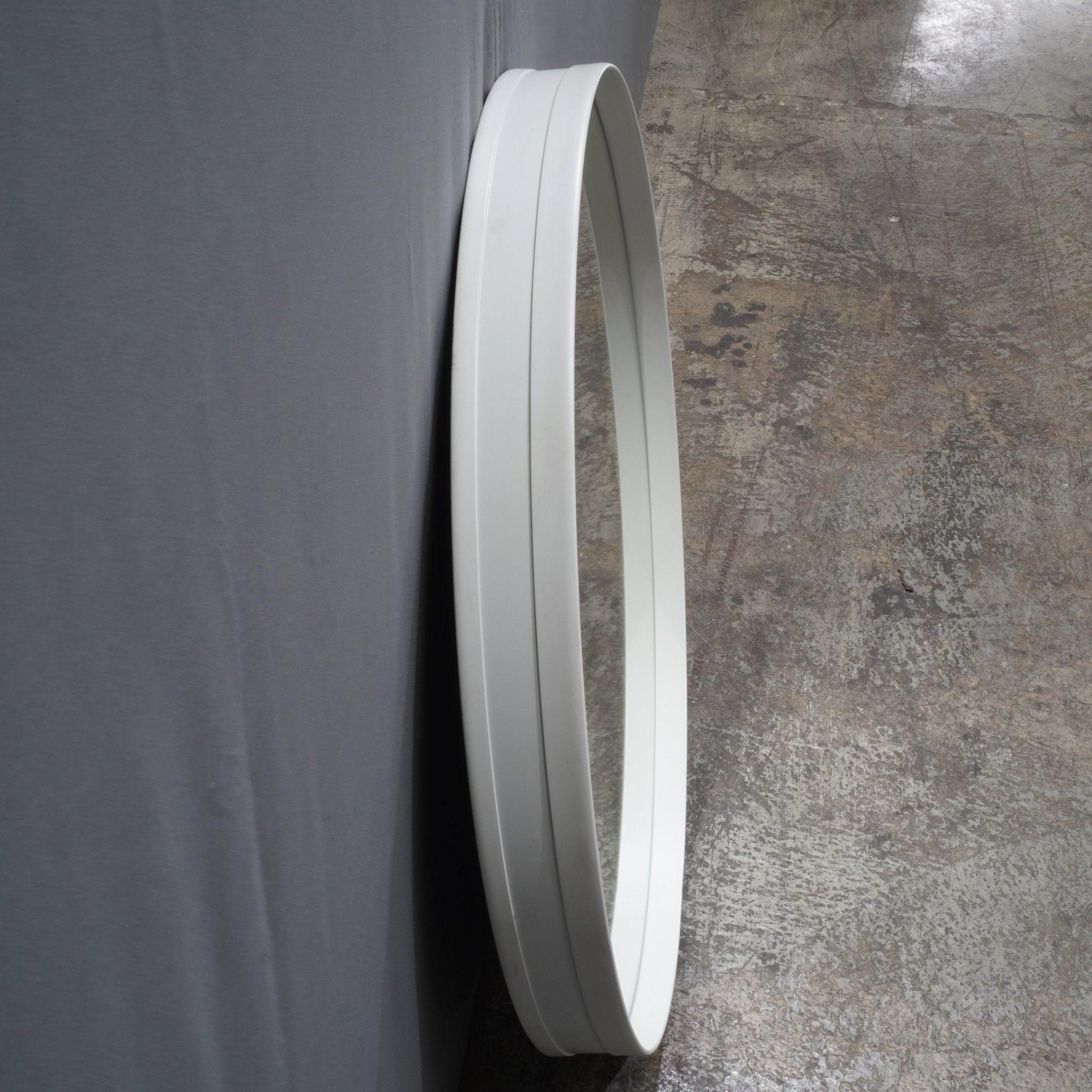 Hay Round Mirror with Detachable Strap For Sale at 1stDibs