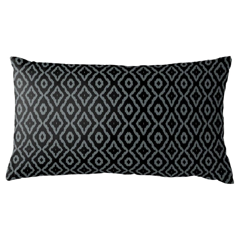 Haze Petite Black Lumbar Pillow For Sale at 1stDibs