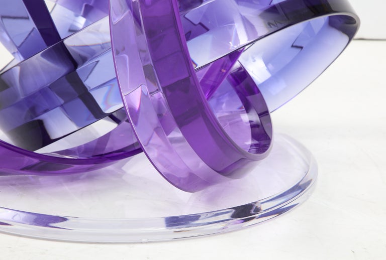 Haziza Violet, Indigo Acrylic Ribbon Coffee Table at 1stDibs | haziza ...