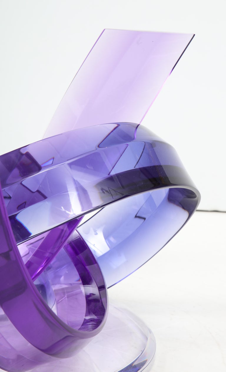 Haziza Violet, Indigo Acrylic Ribbon Coffee Table at 1stDibs | haziza ...