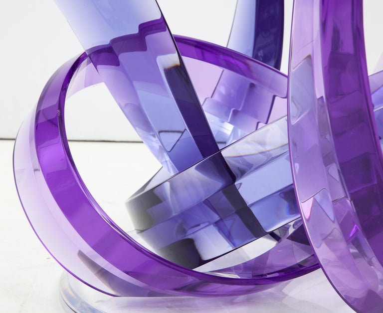 Haziza Violet, Indigo Acrylic Ribbon Coffee Table at 1stDibs | haziza ...