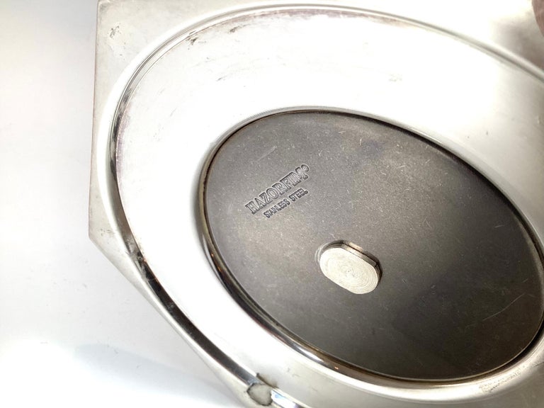 Hazorfim Eight Light Modern Sterling Judaica Candelabra For Sale at 1stDibs