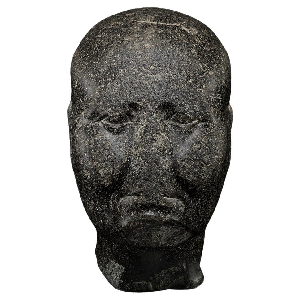 Ancient British Iron Age Celtic, Stone Carving of a Human Head at ...