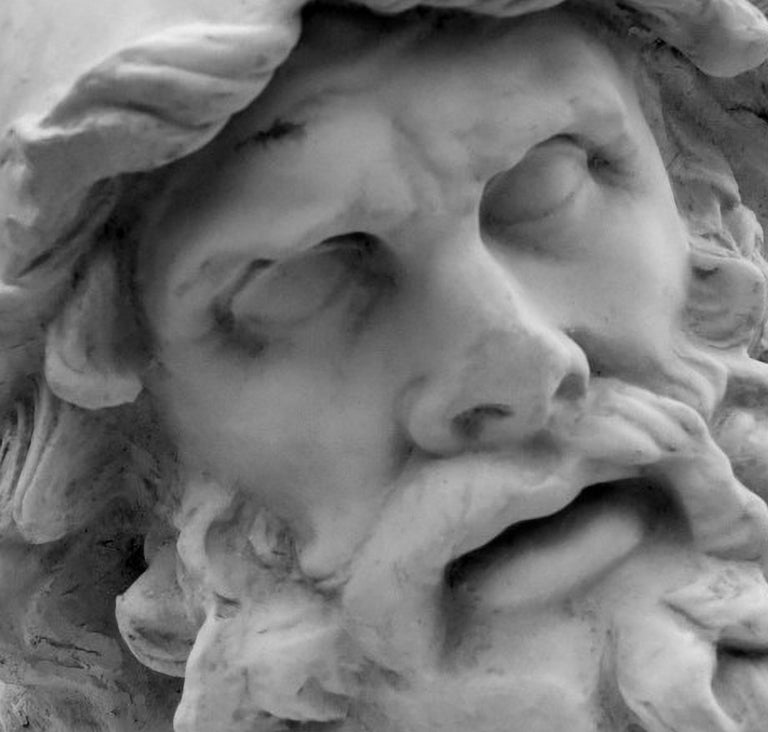 Head of Ulysses in White Terracotta, Odyssey of the Polifemo Group ...