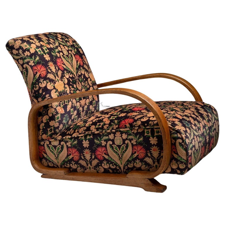 Heals of London Armchair in Velvet, England Circa 1930 For Sale at 1stDibs