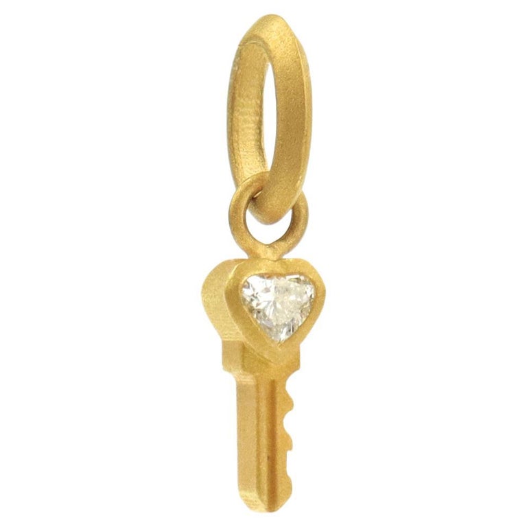 Heart Key Emblem Charm For Sale at 1stDibs
