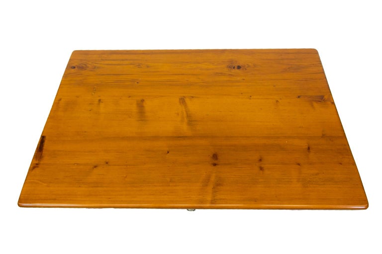 Heart Pine One Drawer Table For Sale at 1stDibs