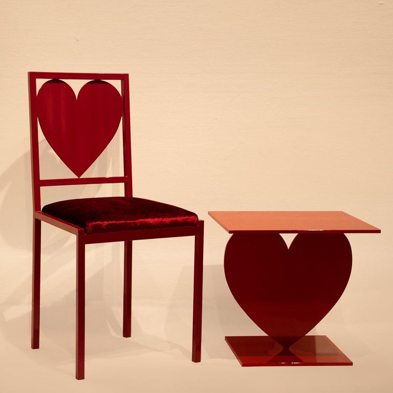 Heart Side Table For Sale at 1stDibs