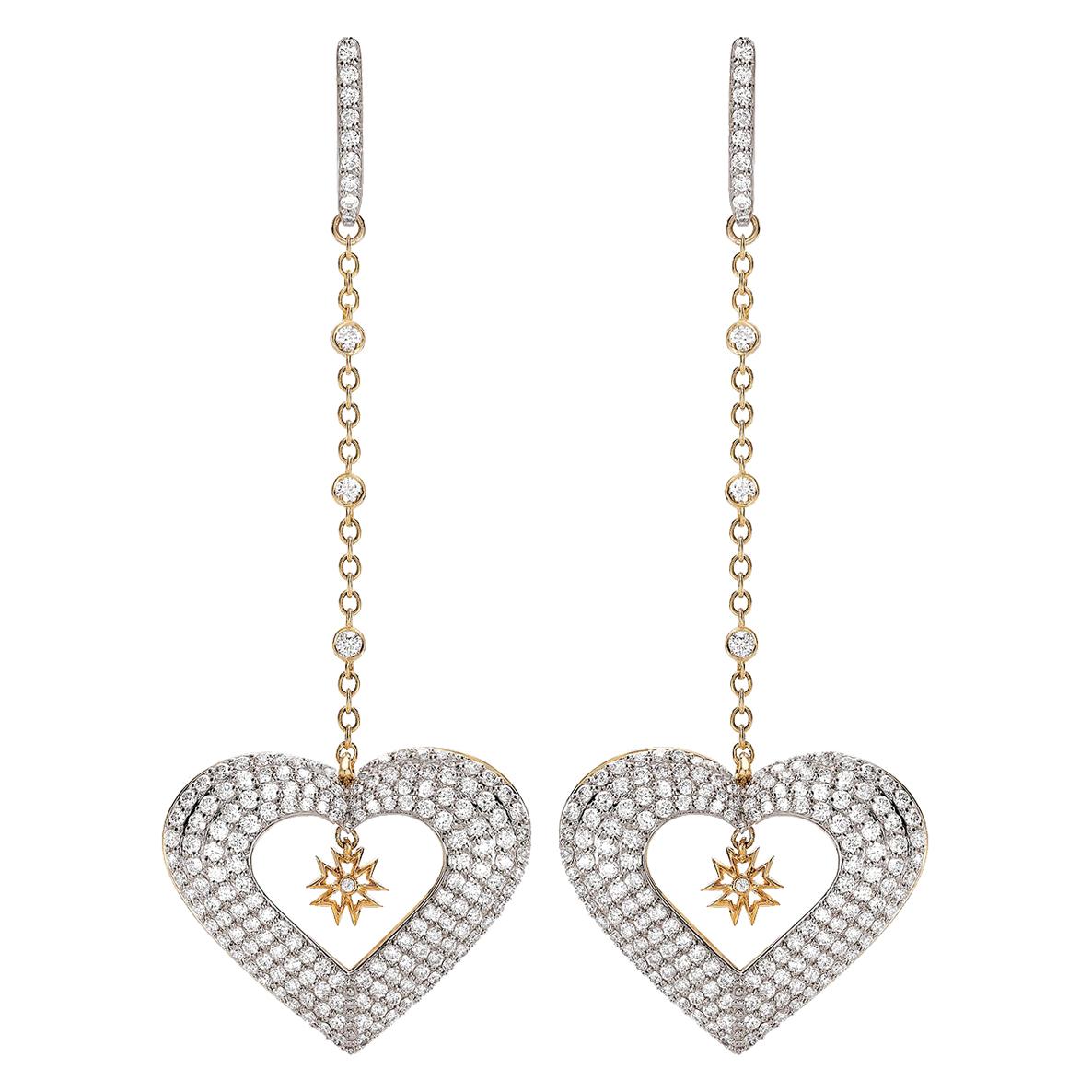 Sybarite 18 Karat White Gold 2.39 Carat White Diamonds 2.95 Rubies ...