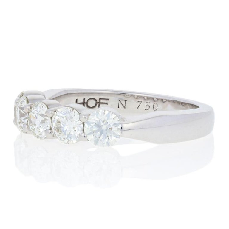 Hearts on Fire 1.00ctw Diamond Ring 18k Gold Five-Stone Wedding ...