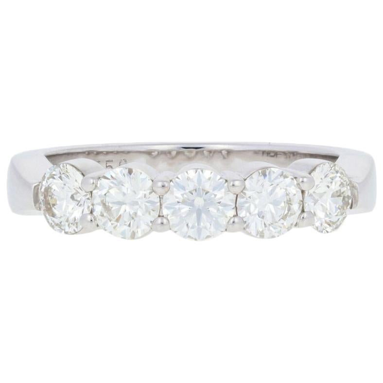 Hearts on Fire 1.00ctw Diamond Ring 18k Gold Five-Stone Wedding ...