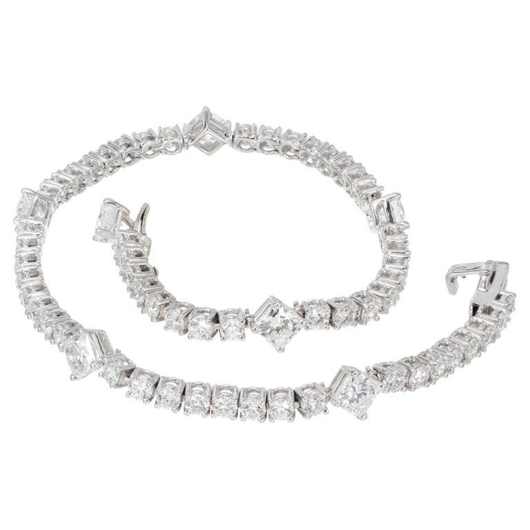 Hearts on Fire Serene 5.68 Carat Diamond White Gold Bracelet For Sale ...