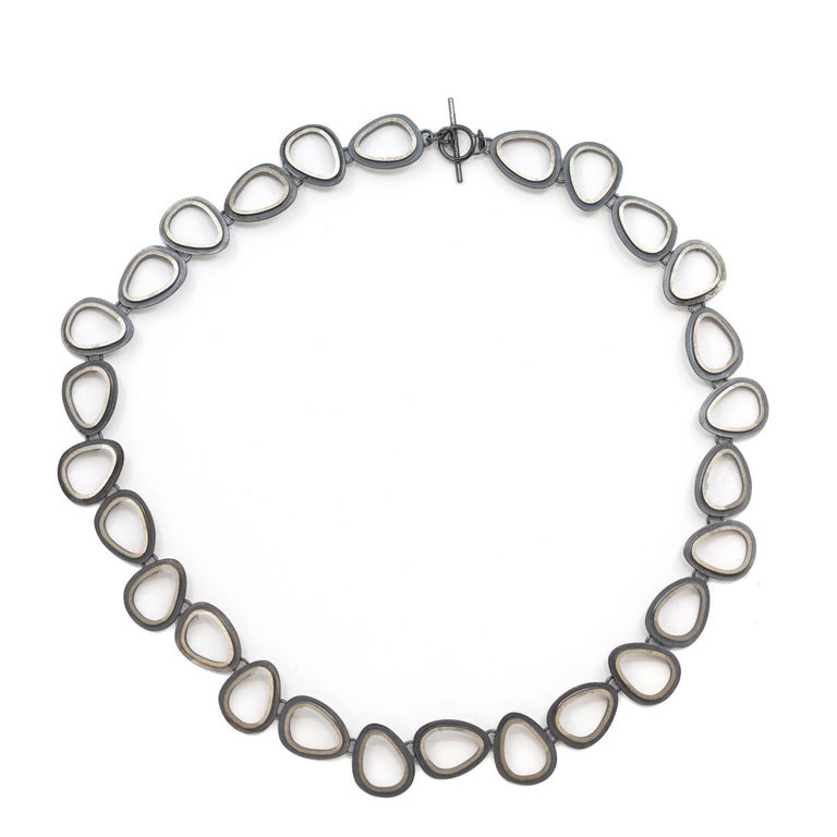 Heather Guidero - "Organic Ovals Necklace" ethically sourced metal ...