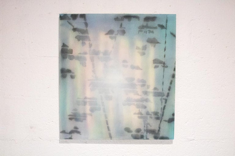 Heather Hartman - ECHO III - light acrylic, gouache and oil painting on ...