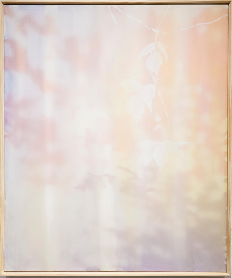 Heather Hartman - TENDRIL - Peach, Lavender, White Nature Painting of ...