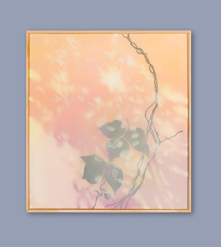 Heather Hartman - WANING - Peach, Lavender, Grey Painting of Kudzu Vine ...