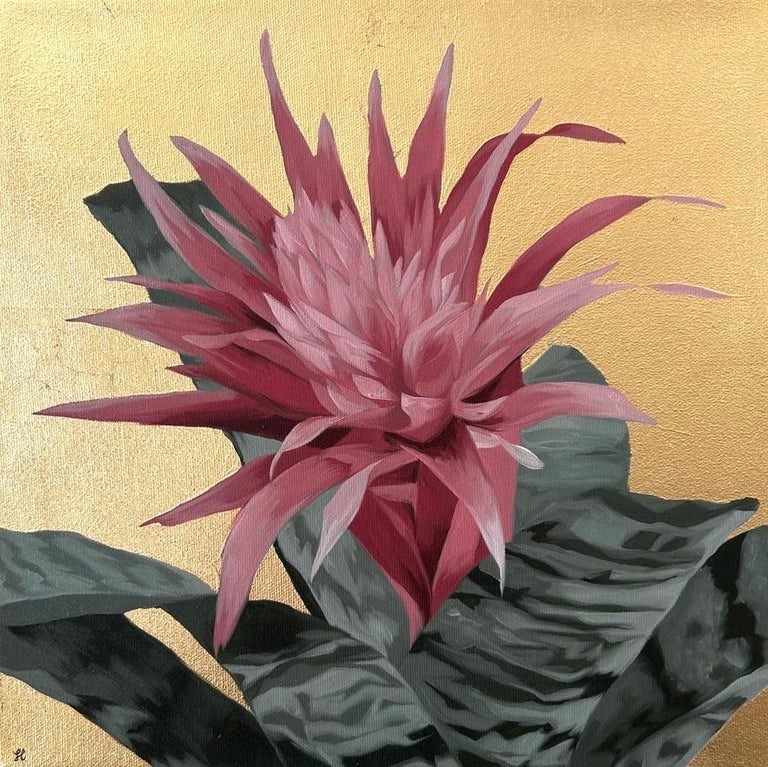 Heather Millar - "U in for Urn Plant" still life oil painting of spiky ...