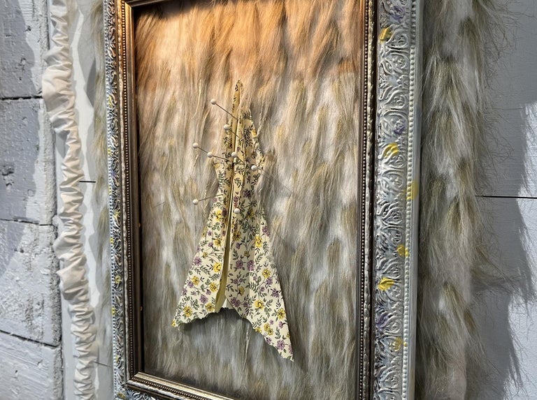 Heather Nicol - "Specimen", frame with electric picture light, faux fur ...