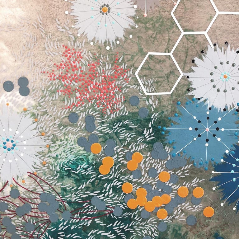 Heather Patterson - Flourish - beige abstract contemporary painting and ...