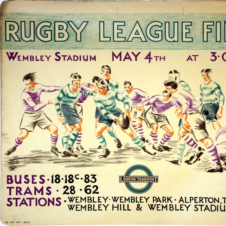 Heather Perry - Original Vintage London Transport Rugby League Final ...