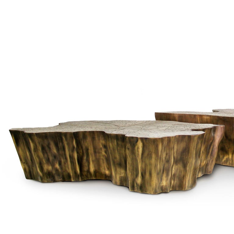 Heaven Patinated Coffee Table For Sale at 1stDibs