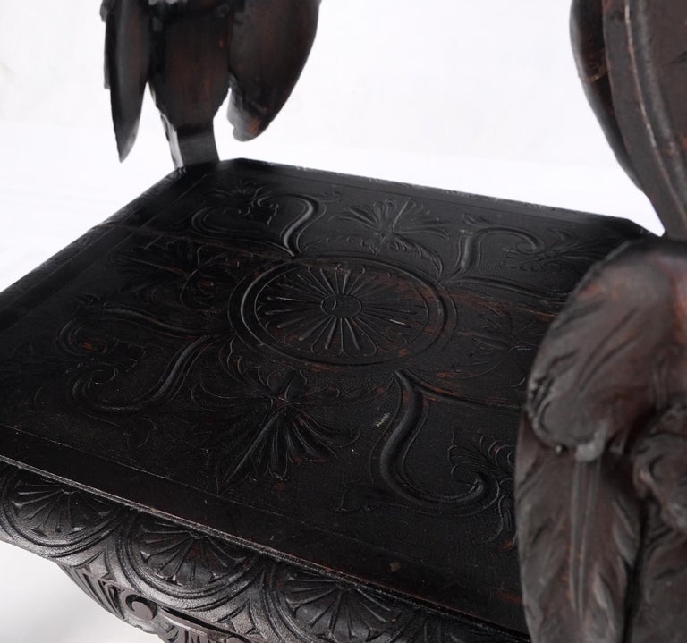 Heavily Carved Japanese Asian Dragon Motive Heavily Carved Two Tier ...