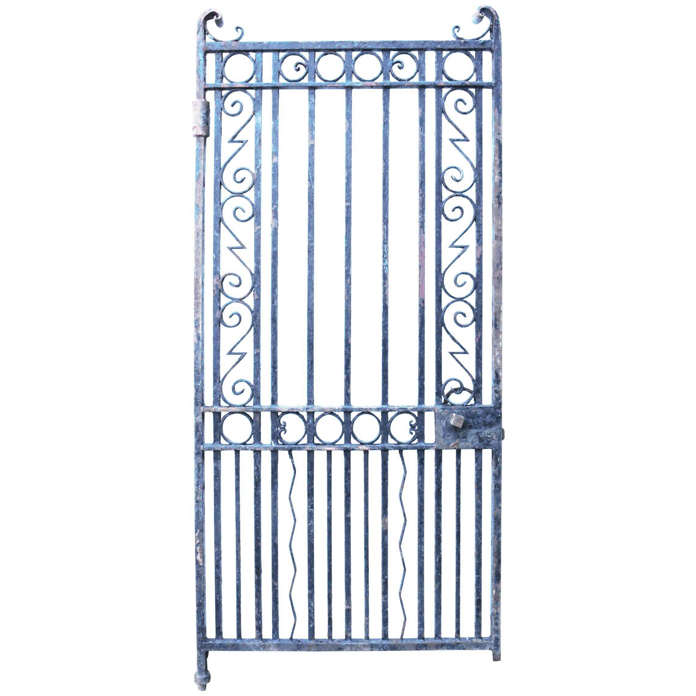 Regency Wrought Iron Pedestrian Gate at 1stDibs