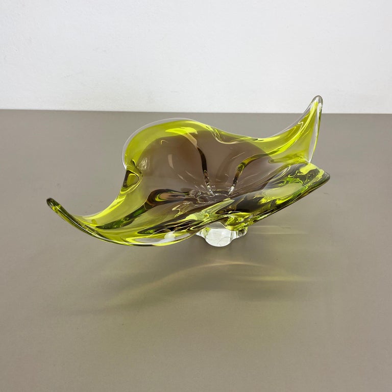 Heavy 2, 3kg Murano Glass "Centerpiece" Bowl Shell Element Murano ...