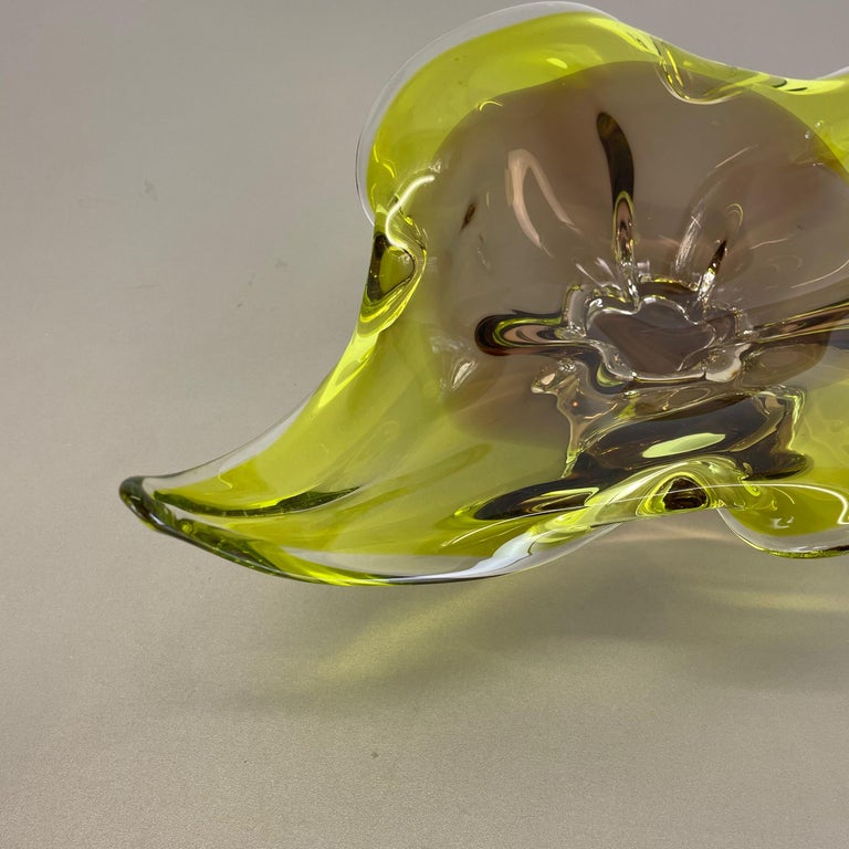 Heavy 2, 3kg Murano Glass "Centerpiece" Bowl Shell Element Murano ...