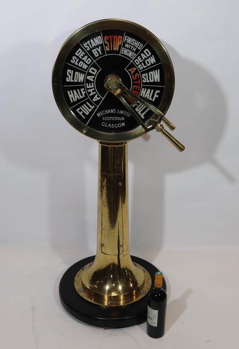 Heavy Brass Ships Engine Order Telegraph at 1stDibs | engine order ...