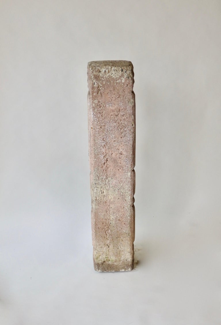 Heavy cast cement Tiki totem sculpture For Sale at 1stDibs