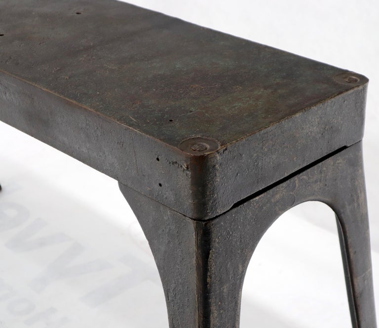 Heavy Cast Iron Steampunk Antique Console Sofa Table Bench at 1stDibs