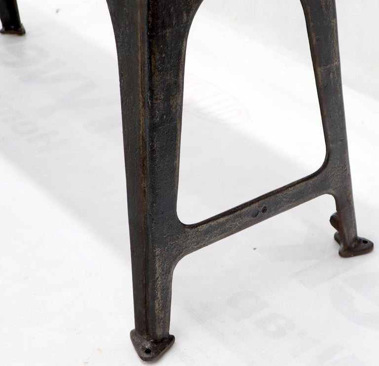 Heavy Cast Iron Steampunk Antique Console Sofa Table Bench at 1stDibs