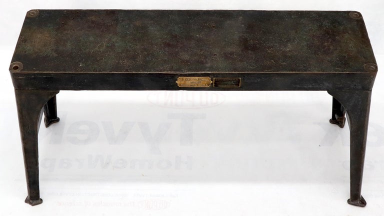 Heavy Cast Iron Steampunk Antique Console Sofa Table Bench at 1stDibs