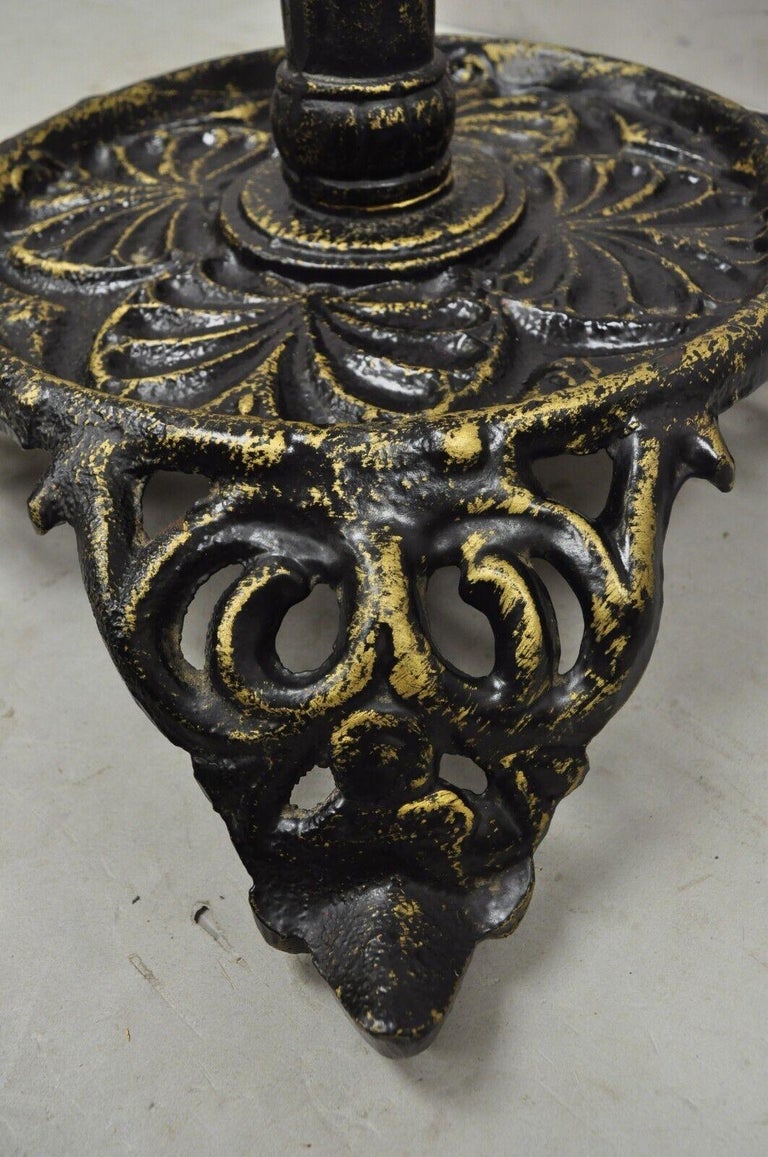 Heavy Cast Iron Victorian Style Black Coat Tree Umbrella Hall Stand at ...