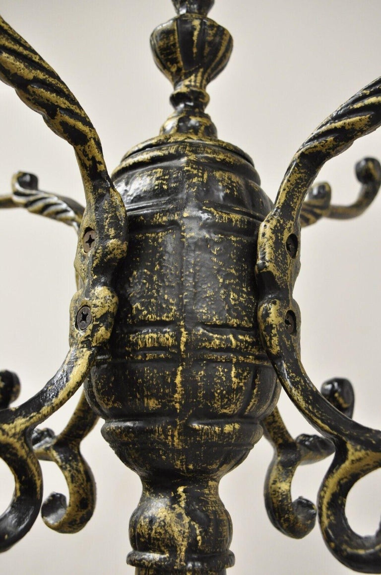 Heavy Cast Iron Victorian Style Black Coat Tree Umbrella Hall Stand at ...