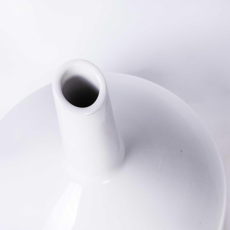 Heavy Ceramic White Funnel, New Old Stock For Sale at 1stDibs