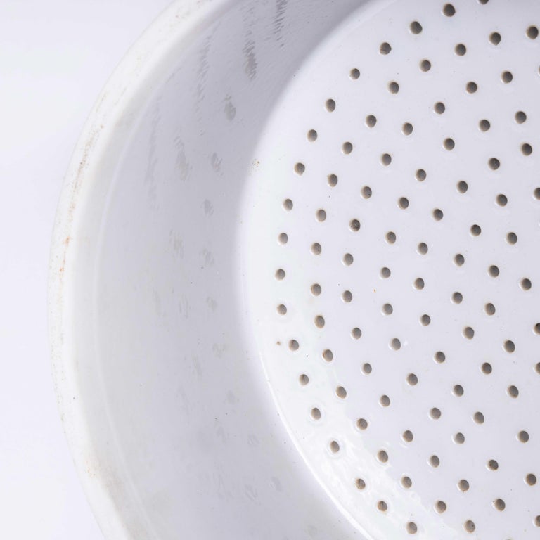 Heavy Ceramic White Funnel, New Old Stock For Sale at 1stDibs