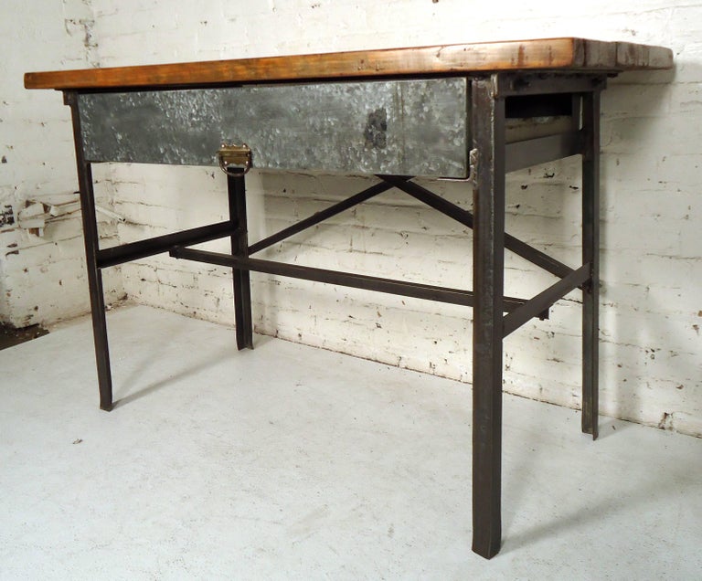 Heavy Duty Butcher Block Table For Sale at 1stDibs