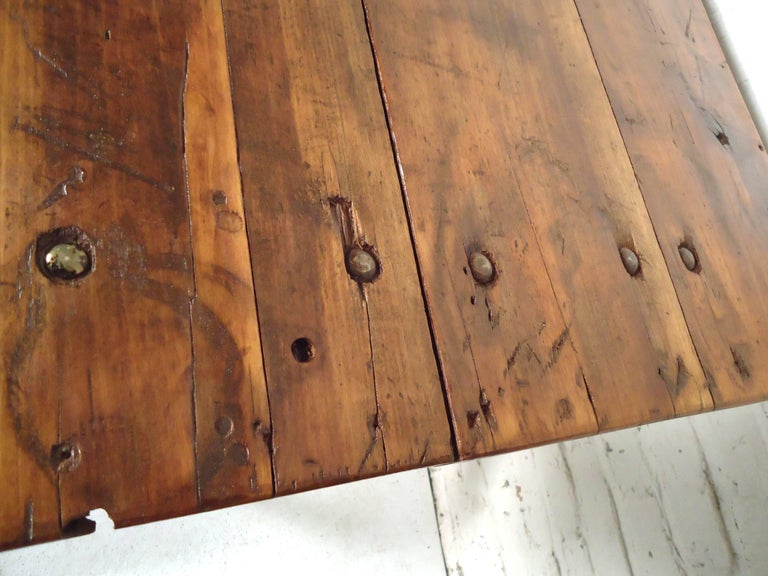 Heavy Duty Butcher Block Table For Sale at 1stDibs