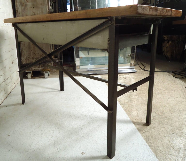 Heavy Duty Butcher Block Table For Sale at 1stDibs